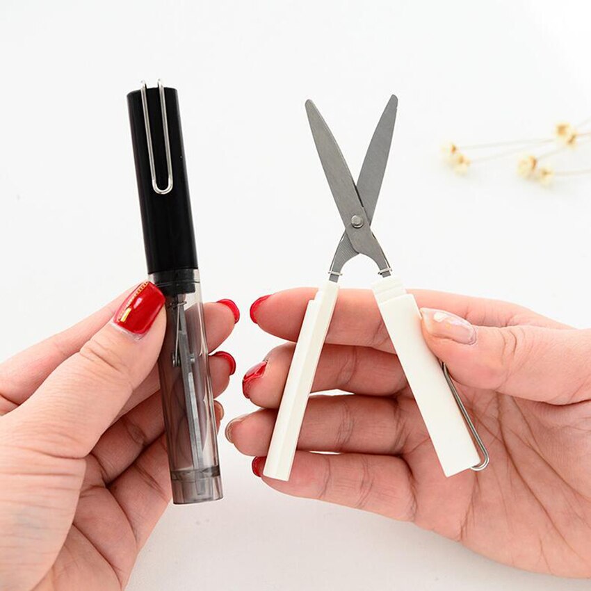 1pc 10*6cm Adjustable portable stationery scissors... – Grandado