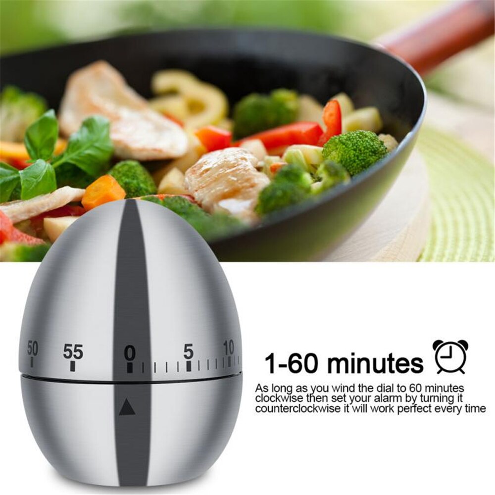 Egg Shape Kitchen Timers Stainless Steel Boiled Eg... – Vicedeal