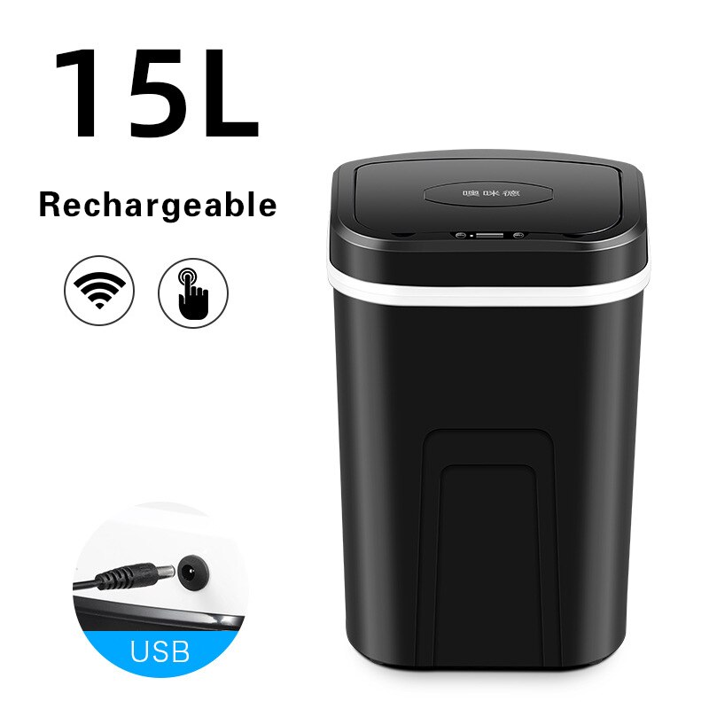 15L Smart Induction Trash Can Automatic Sensor Dus... – Grandado