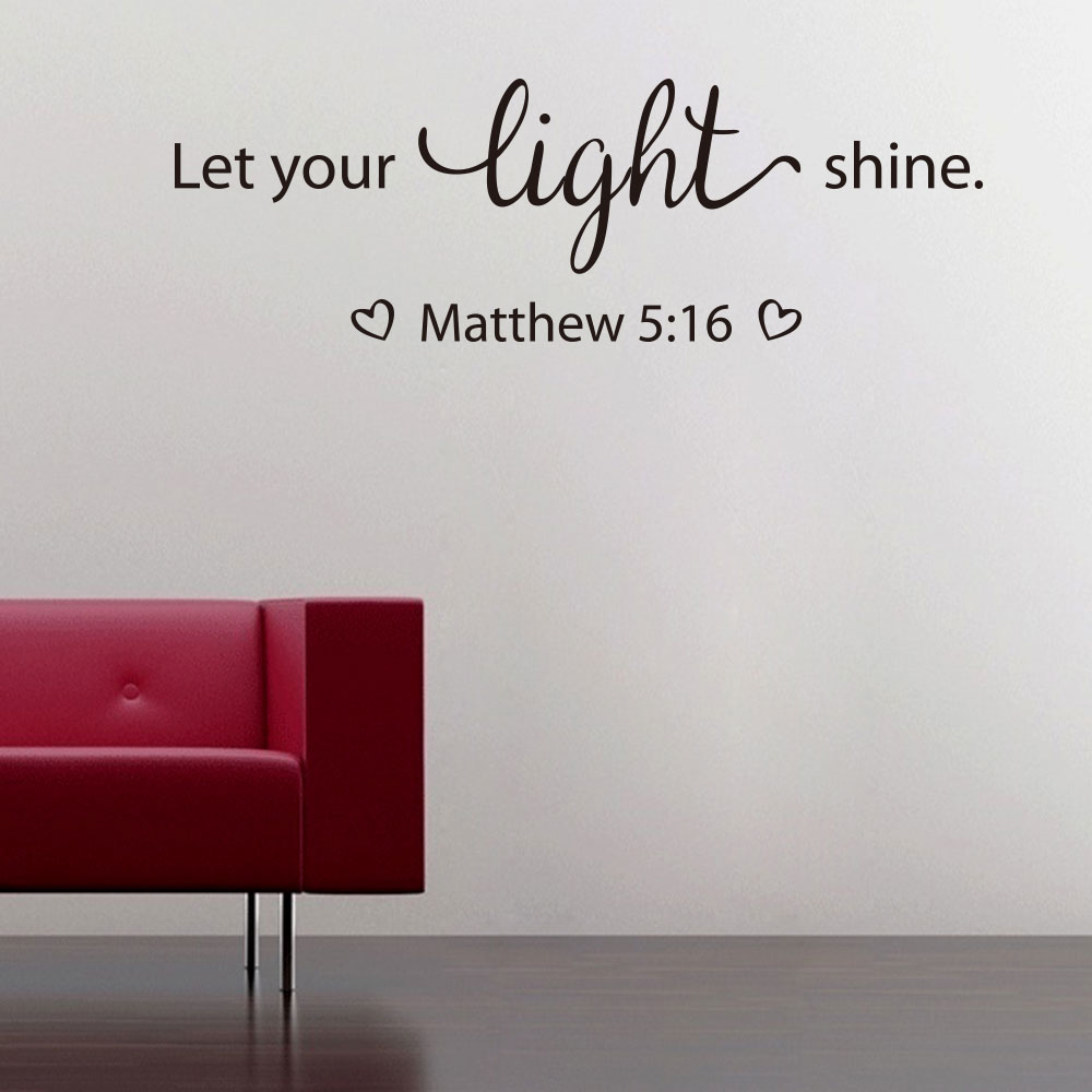 Matthew5:16 let your light shine art apothegm home... – Grandado