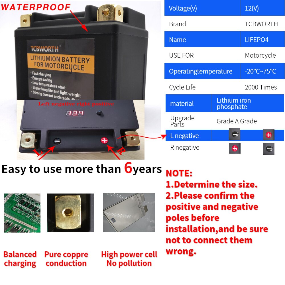 4L-BS 12V Motorcycle Start Battery Deep Cycle 2Ah ... – Grandado