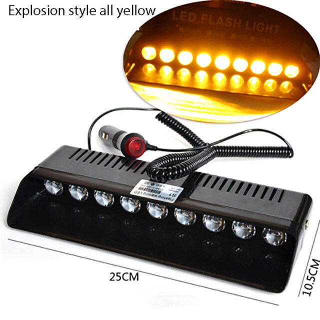 Police Light strobe Flasher warning light 6 9 LED ... – Grandado