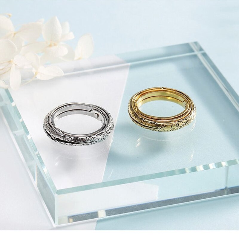 Astronomical Sphere Ball Ring Cosmic Finger Gold S... – Grandado