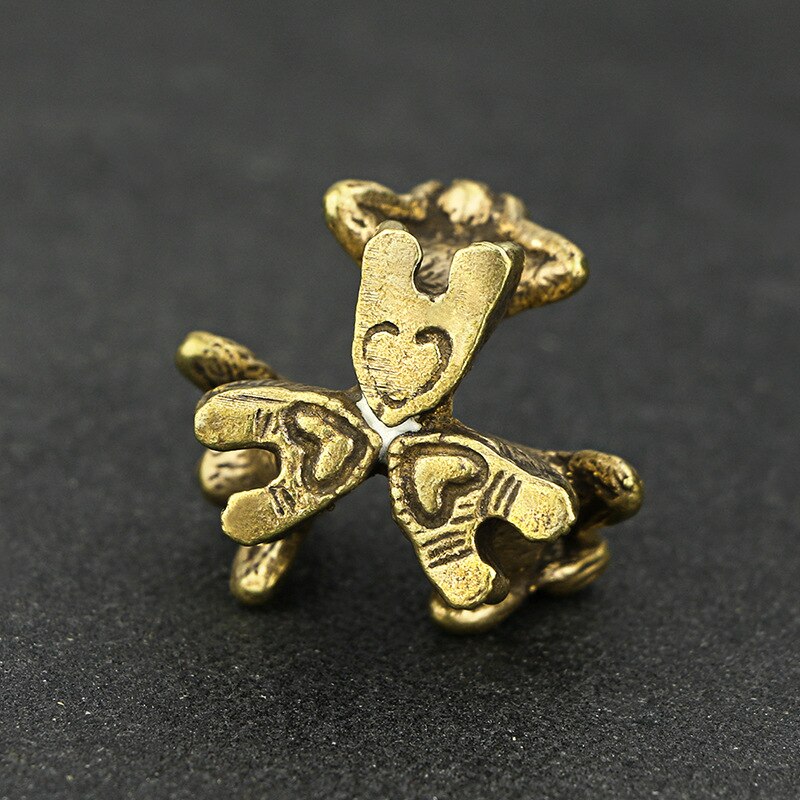 Mini Vintage Brass Cute 3-Monkeys "Do Not Talk" St... – Grandado