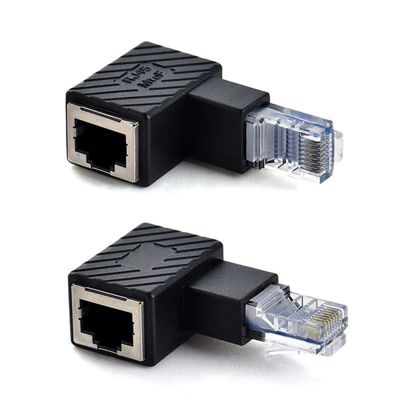 RJ45 Male To Female Converter 90 Degree Extension ... – Grandado
