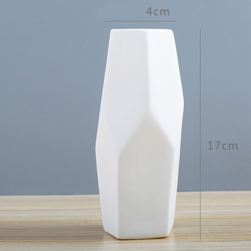 Multiple Shapes White Vase Modern Ceramics Artific... – Vicedeal
