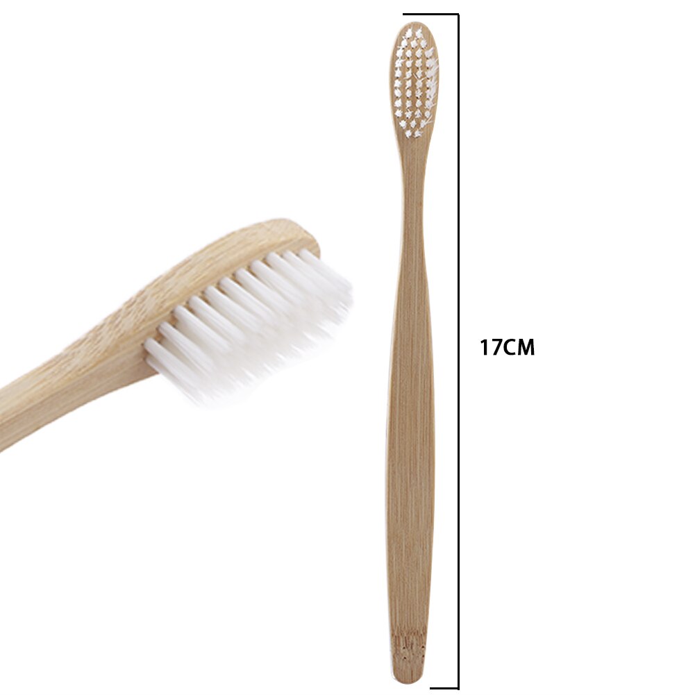 5pcs Natural Family Bamboo Toothbrush set Soft Bri... – Vicedeal