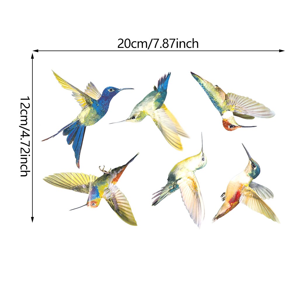 6Pcs Hummingbird Raam Kleeft Window Decor Decals U... – Vicedeal