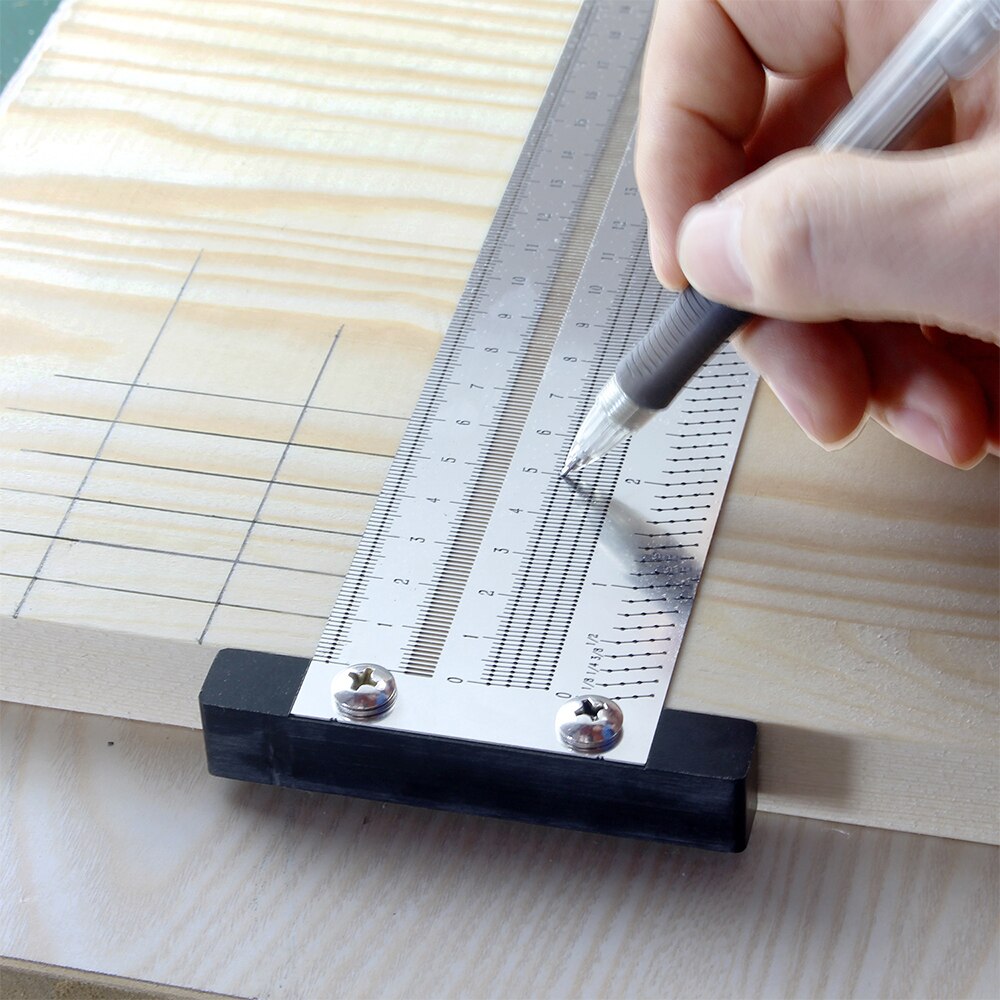 Metric 200mm Hole Ruler T-type Woodwork Scribbling... – Grandado