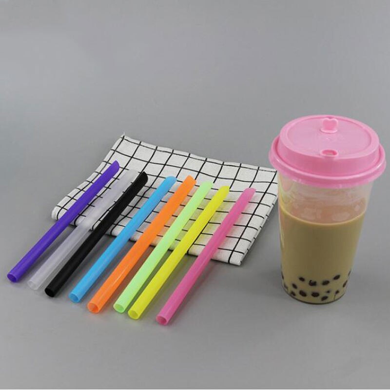 Wide Drinking Straws Disposable Flexible Straws Bubble Tea Milk Tea ...