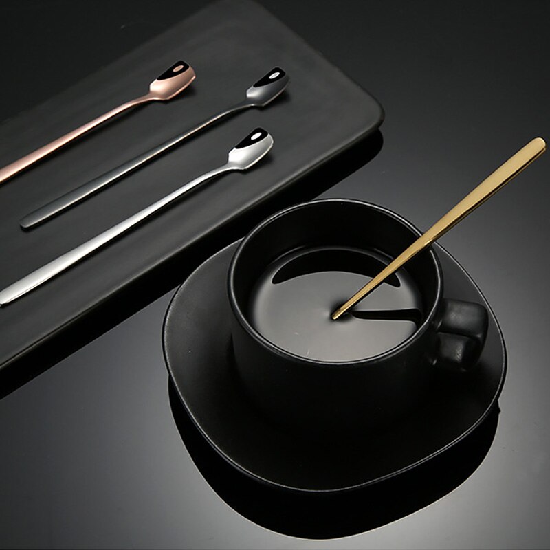 1PC Long Handle Stainless Steel Coffee Spoon Squar... – Vicedeal
