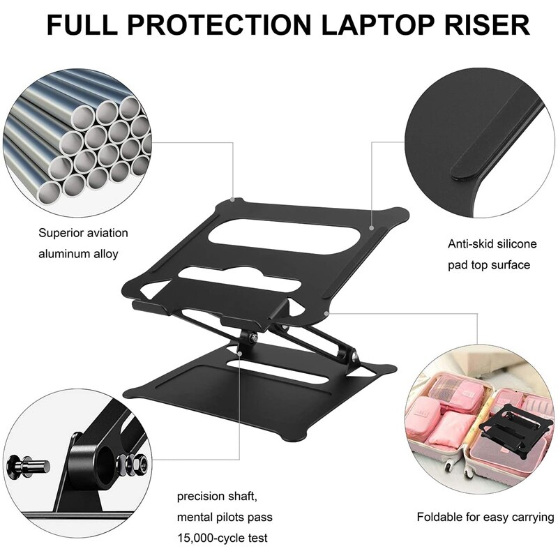 Aluminium Verstelbare Laptop Cooling Beugel, Deskt... – Grandado