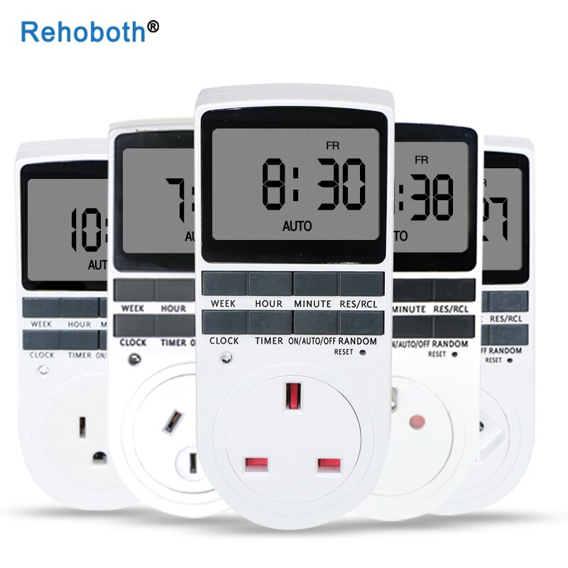 24 Hour Cyclic Electronic Digital Timer Switch EU ... – Grandado