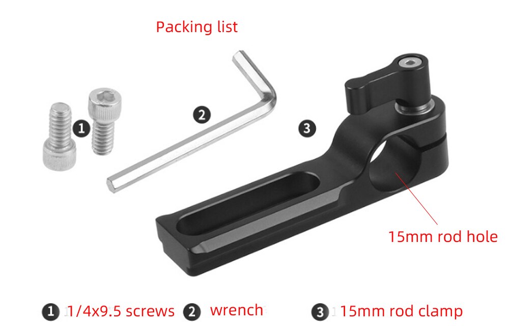 Aluminum Single 15mm Rod Clamp with NATO Rail For ... – Grandado