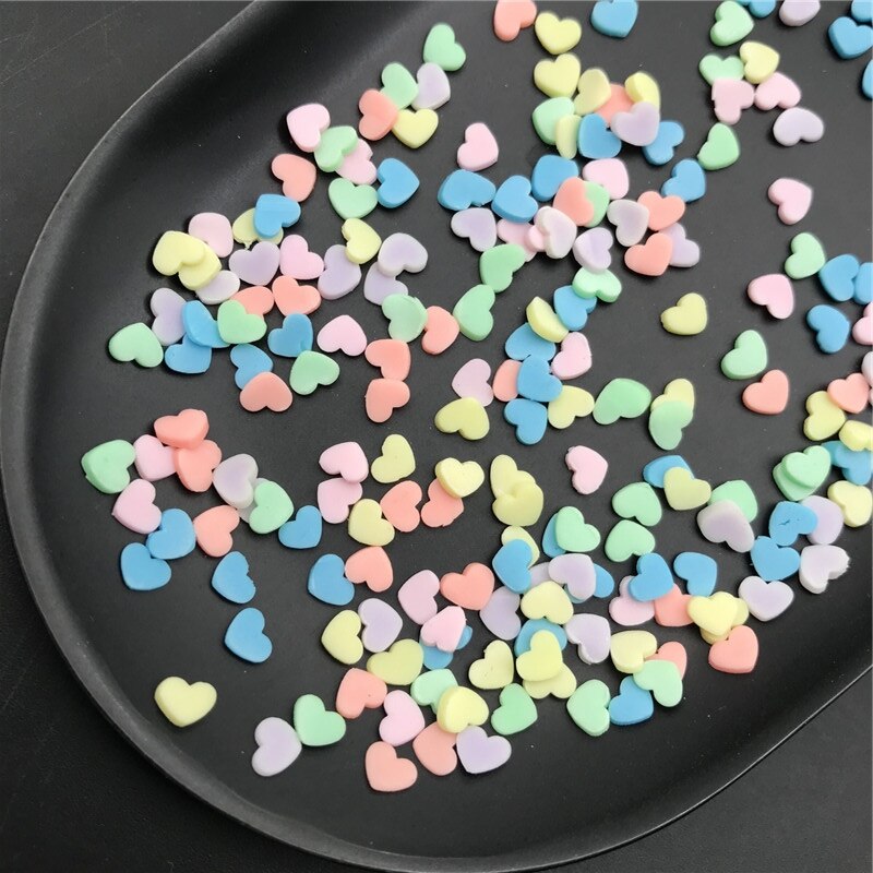 50g Heart Polymer Clay Sprinkle For Kids Diy,Soft ... – Grandado