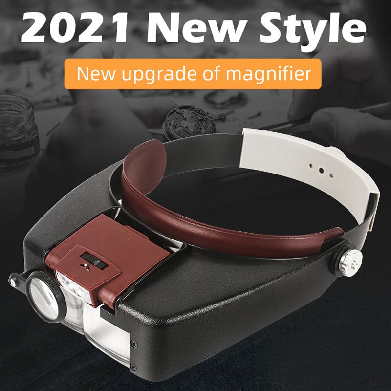 10X Headband Glasses Magnifier Adjustable Size LED... – Vicedeal
