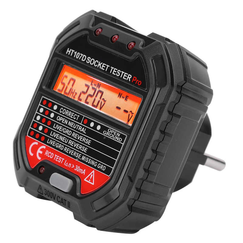 Cable HT107D LCD Digital Display Socket Outlet Tes... – Grandado