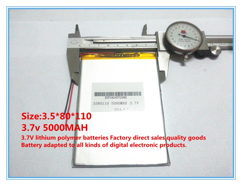 Original Li-ion battery 3.7v tablet 3.7v 5000mah (... – Grandado