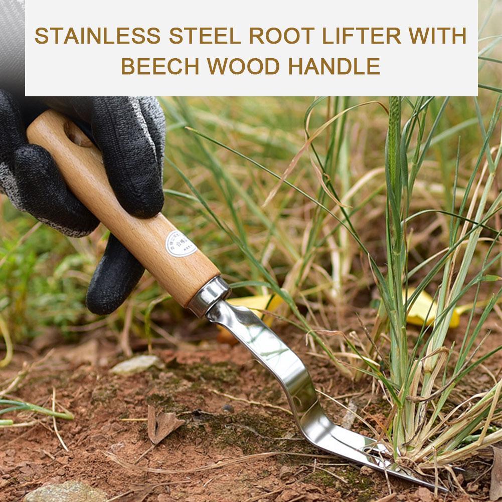 Multifunction Weeder Transplant Wood Handle Steel ... – Grandado