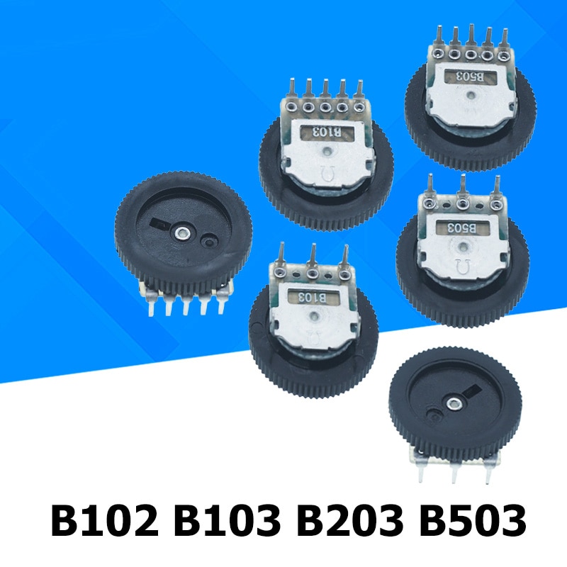 10 Pcs B103 16x2mm 10K 50K 20K Ohm Single Double D... – Vicedeal