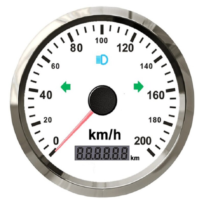 Gps Snelheidsmeter 0 125Km 200 Km h Met Rode Achte Grandado gps-snelheidsmeter-0-125km-200-km-h-met-rode-achte-grandado