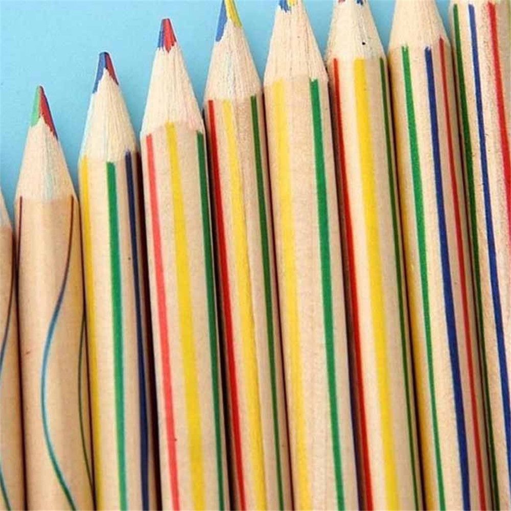 10pcs Rainbow Color Pencil 4 in 1 Colored Drawing ... – Grandado