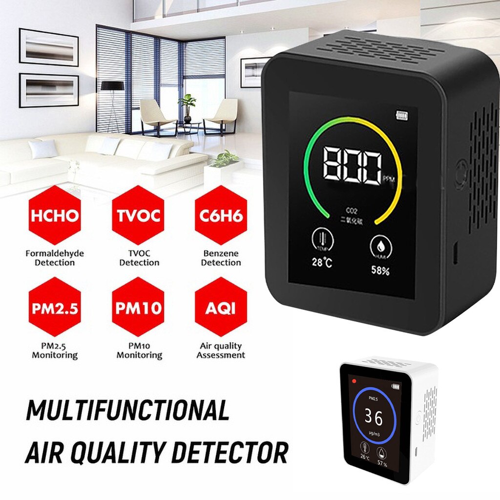 M10 Air Monitor for PM2.5 AQI Electrochemical Sens... – Grandado