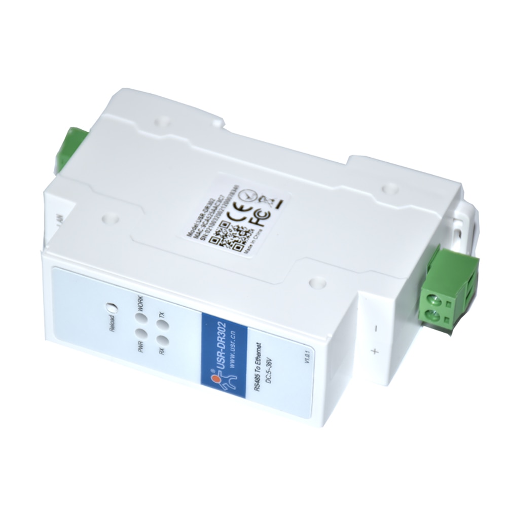 DIN Rail RS485 Serial to Ethernet Converter TCP IP... – Grandado