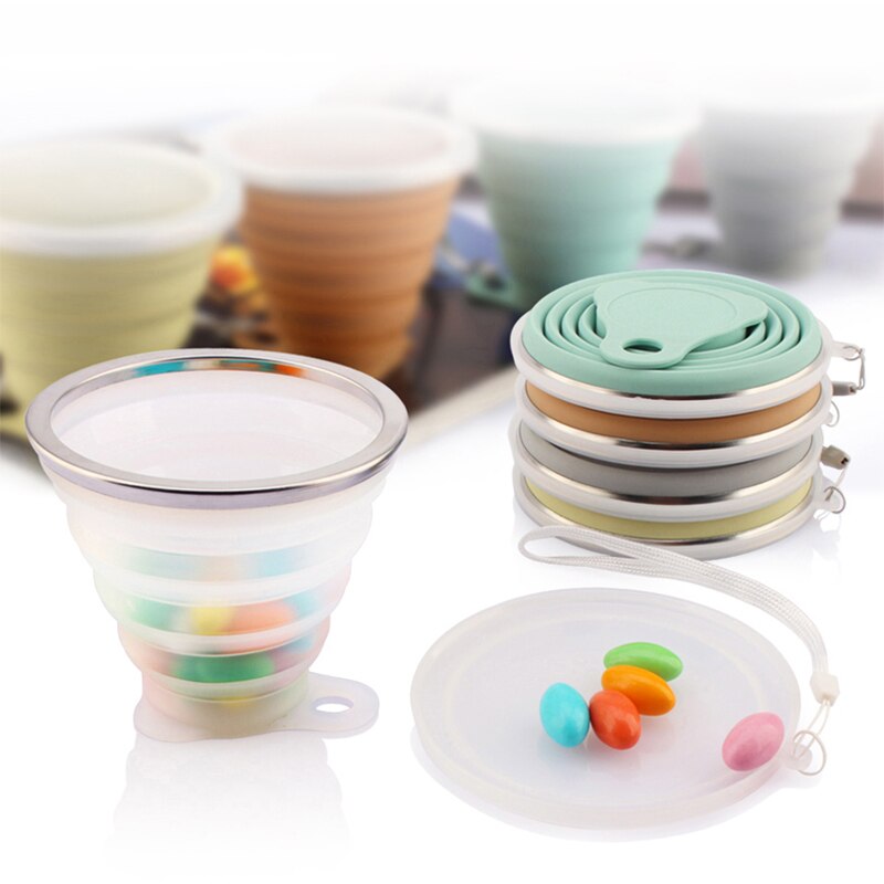Portable Folding Cups Food Grade Water Cup Travel ... – Grandado