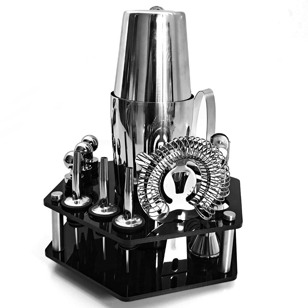 14pcs Bar Cocktail Set Boston Shaker Drink Making ... – Grandado