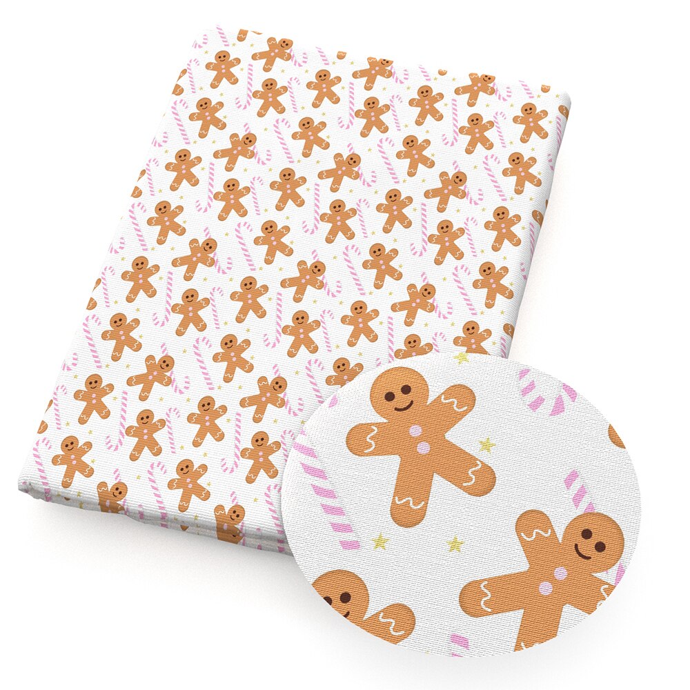 50*145cm jul polyester bomullstyg stretch stickat ... – Grandado