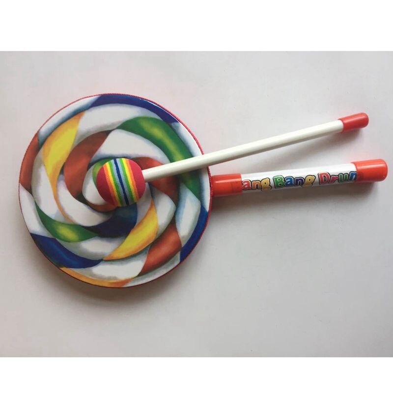 Rainbow Blow Lollipop Drum Musical Instrument Chil... – Grandado