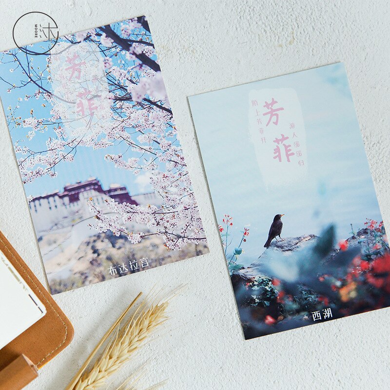 30 Sheets/Set Reizen Poëzie Postcard Wenskaart Kaa... – Vicedeal