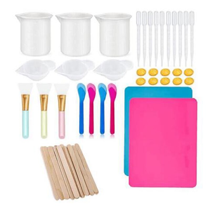 55PCS Epoxy Resin Tool Kit Beginners, Silicone Mea... – Grandado