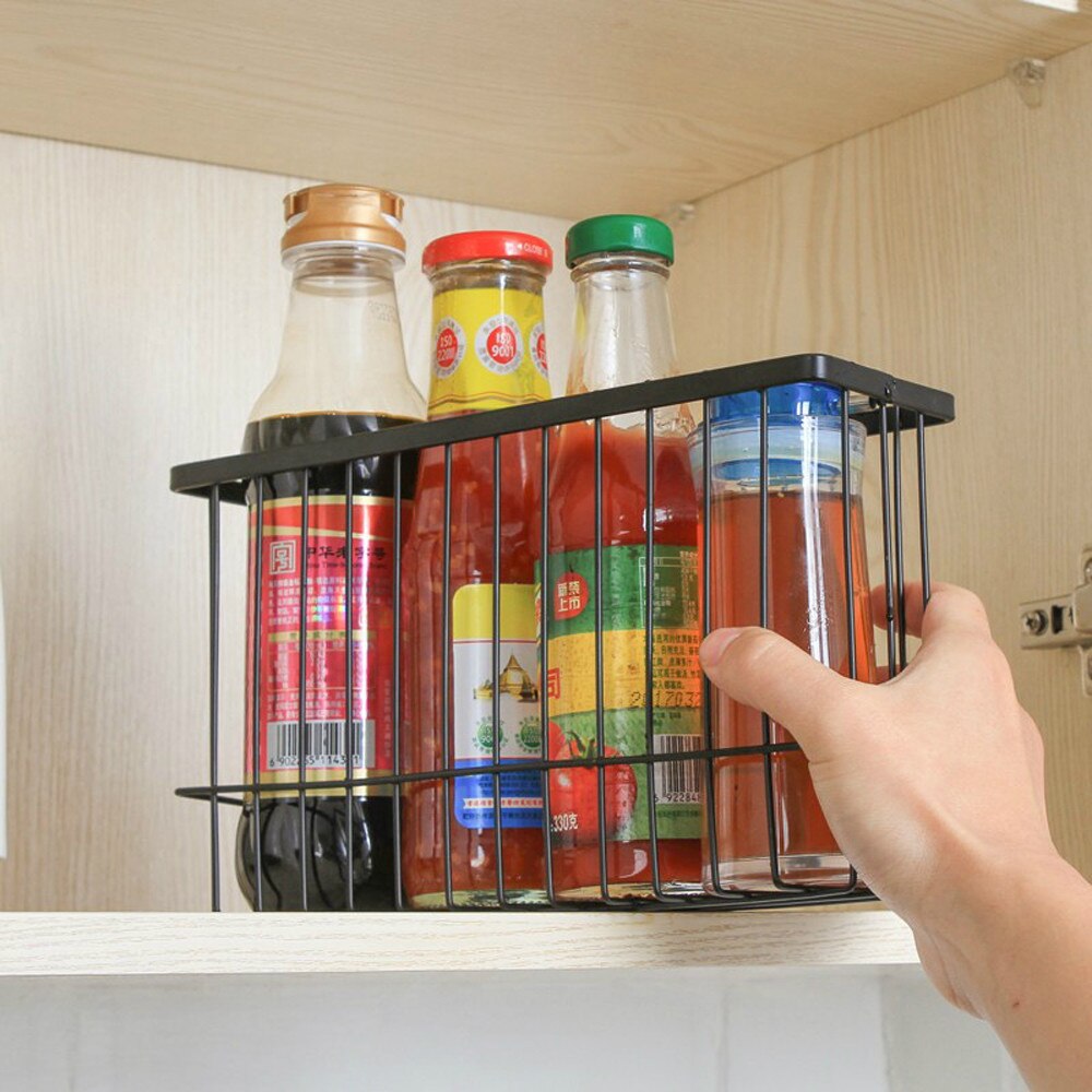 Rack Self-Adhesion Iron Wire Basket Bin Storage Ra... – Vicedeal