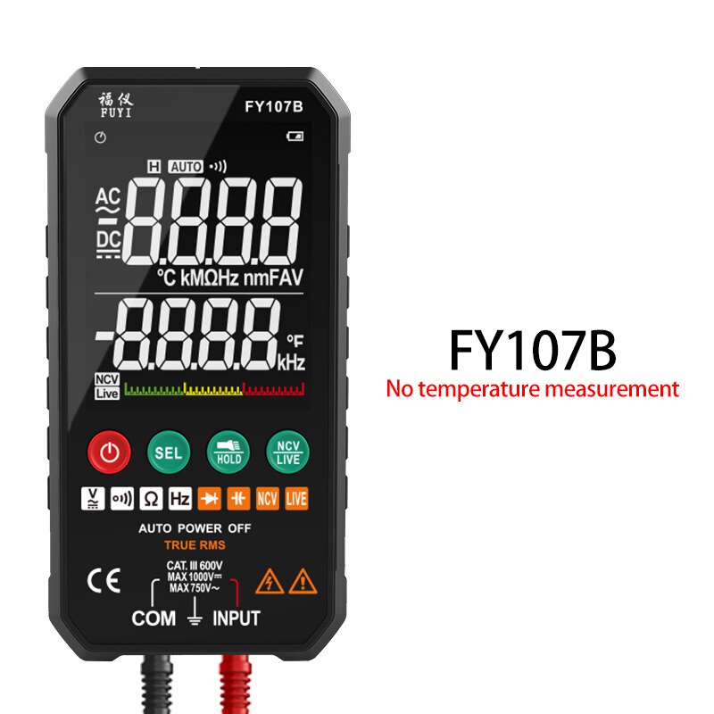 NCV Color Screen Smart Multimeter Ultra-thin Multi... – Vicedeal