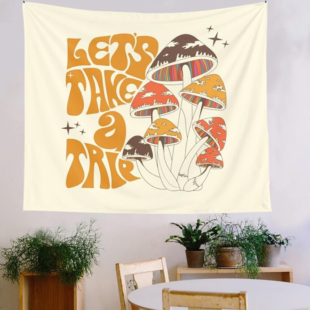 Paddestoel Tapijt Muur Decor Meisjes Dorm Muur Opk... – Vicedeal