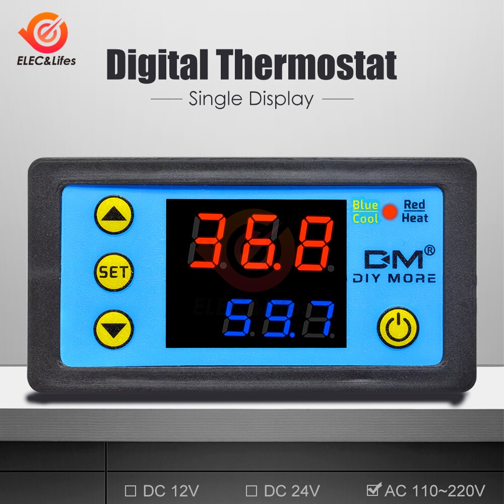 Digital Temperature Controller Thermostat 220V 12V... – Vicedeal