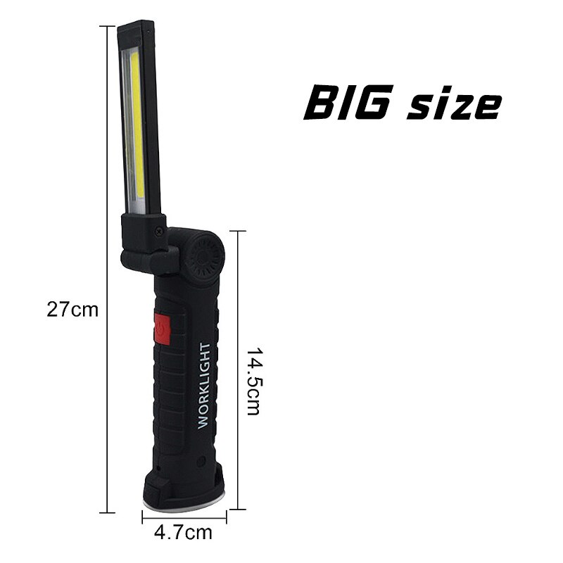 Handheld LED Work Light USB rechargeable COB+LED F... – Vicedeal