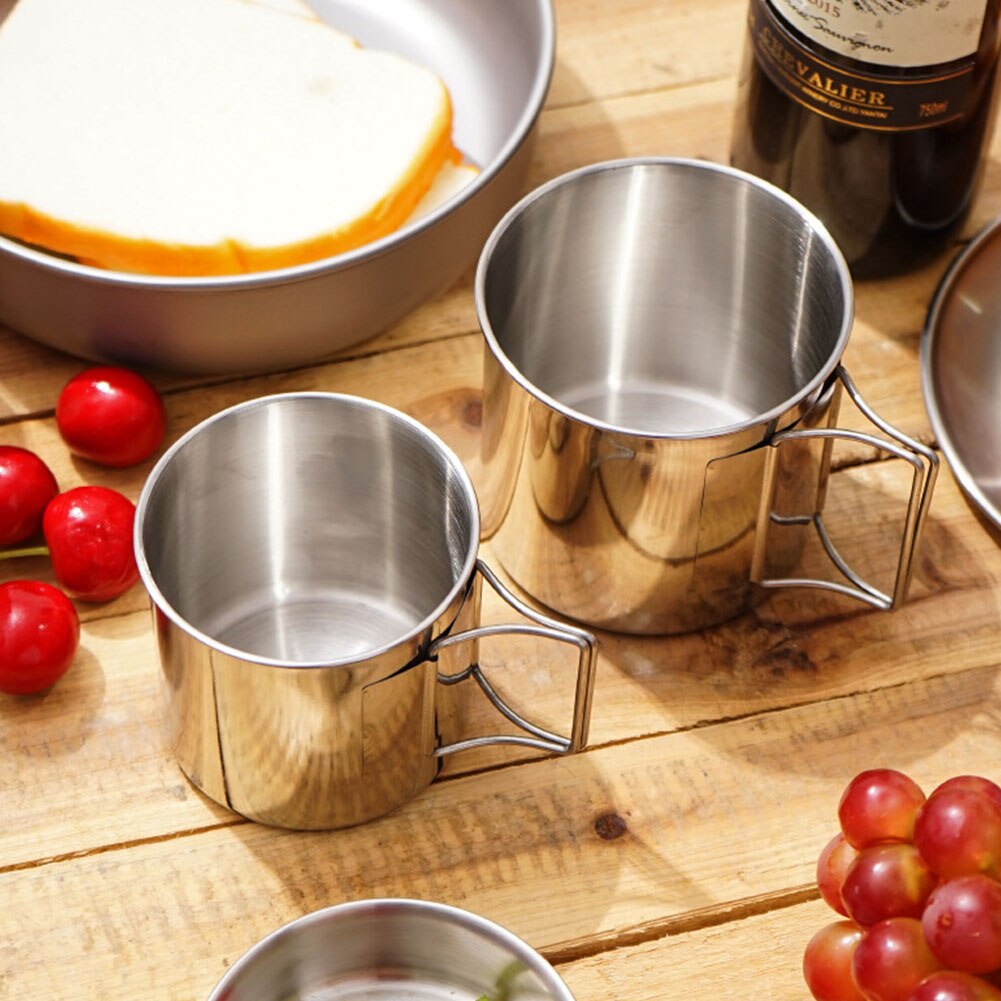 4 Pcs Cooking Convenient Folding Cup Set Outdoor B... – Grandado