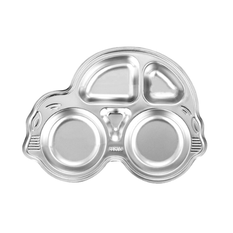 Stainless Steel Divided Plate Cute Cartoon Dinner ... – Grandado