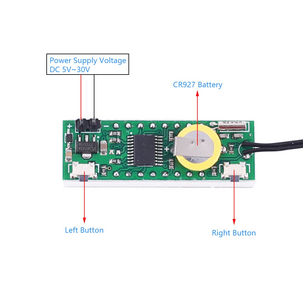 RTC DS1302 Electronic Clock Display Module 3-IN-1 ... – Grandado