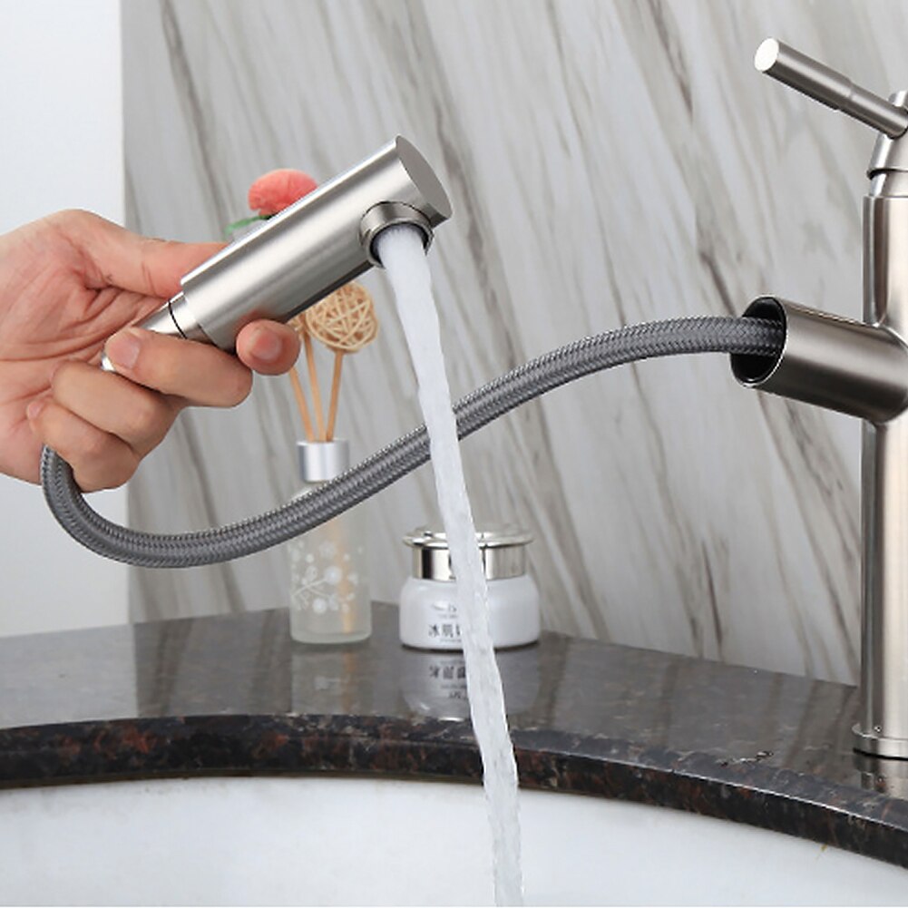 Extractable Swivel Spout Single Handle Mixer with ... – Vicedeal