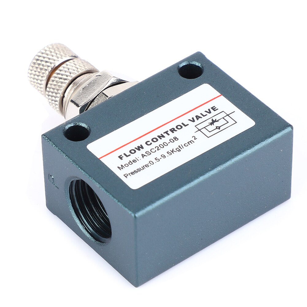 Flow Control Valve ASC200-08 G1/4 Pneumatic Air Fl... – Grandado