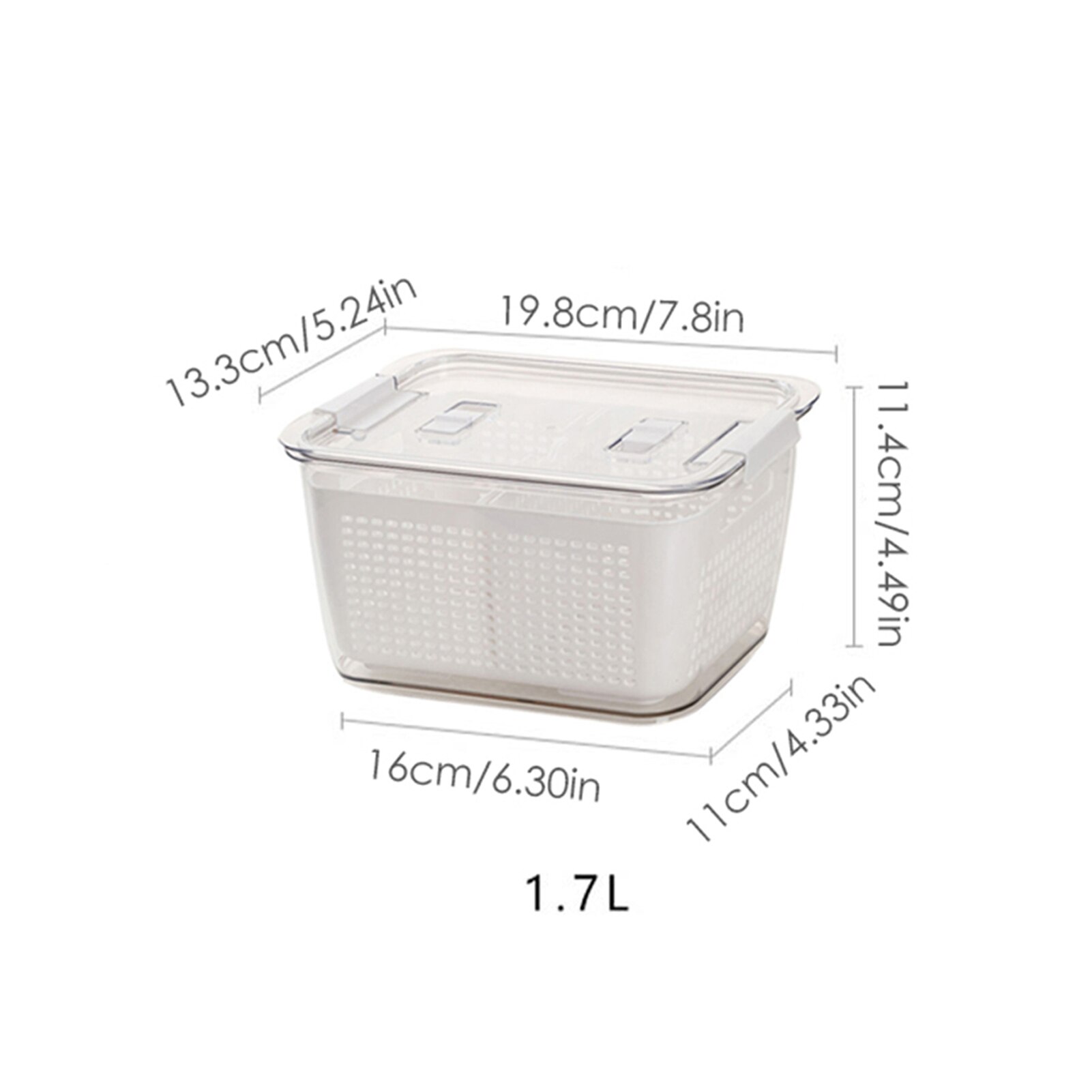 Kitchen Refrigerator White/gray Color Organizer Bi... – Grandado