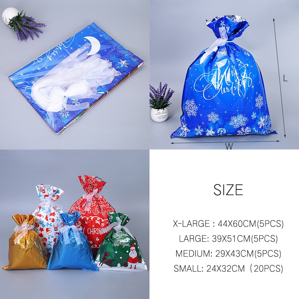 Christmas Wrapping Bags Treats Bag Packaging Bag W... – Grandado
