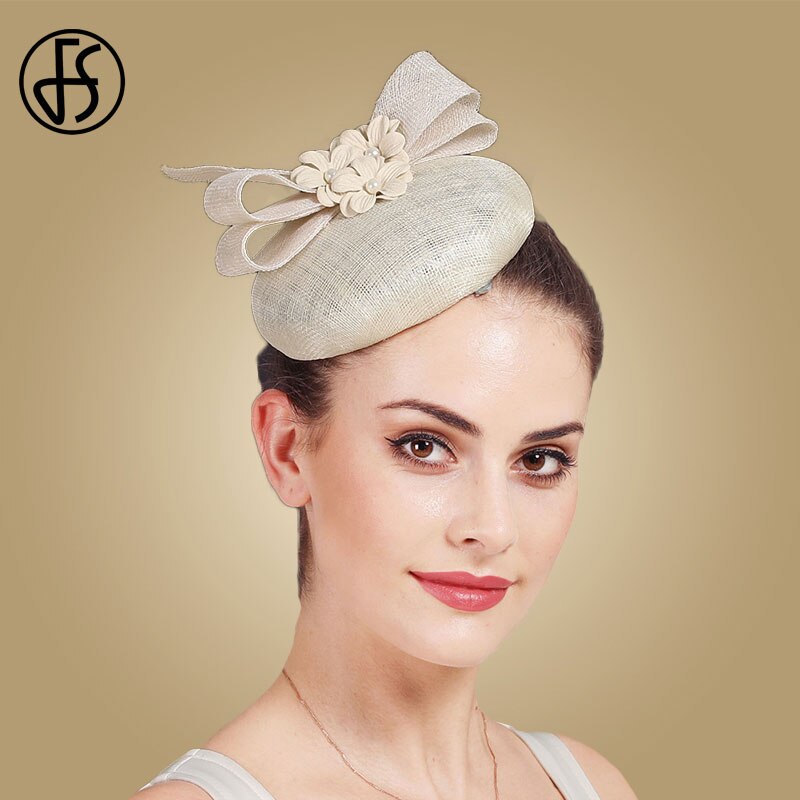 FS Beige White Pillbox Hats Women Fedoras Vintage ... – Grandado