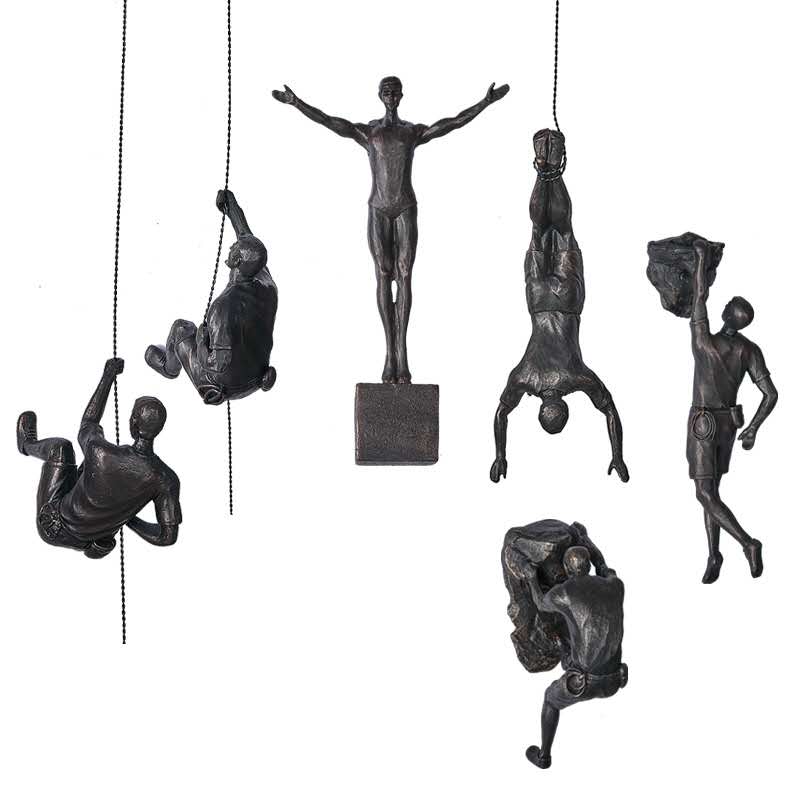 Rock Climbing Character Sculpture Wall Hanging Bac... – Vicedeal