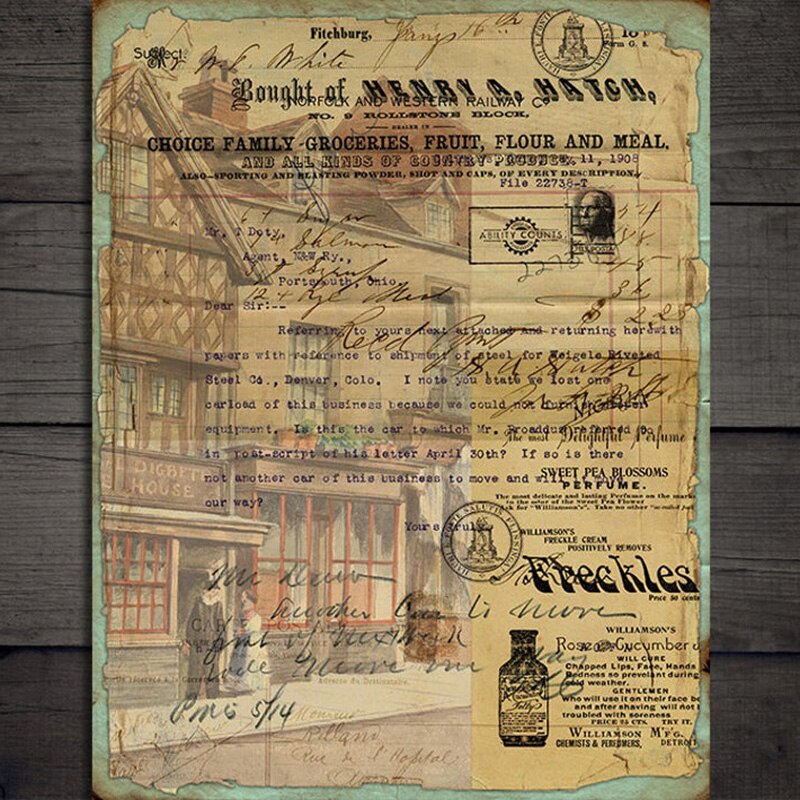 Vintage Junk Journal Backing Materiaal Decoratief ... – Vicedeal