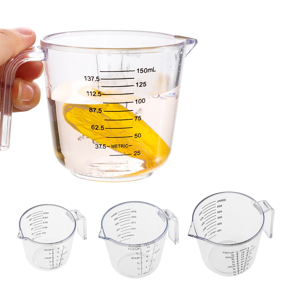 150/300/600ml Plastic Measuring Cup Clear Scale Sh... – Vicedeal